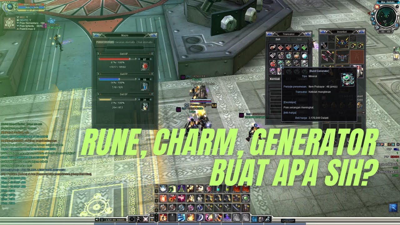 Fungsi Rune, Charm, dan Generator - RF Online Remastered - YouTube