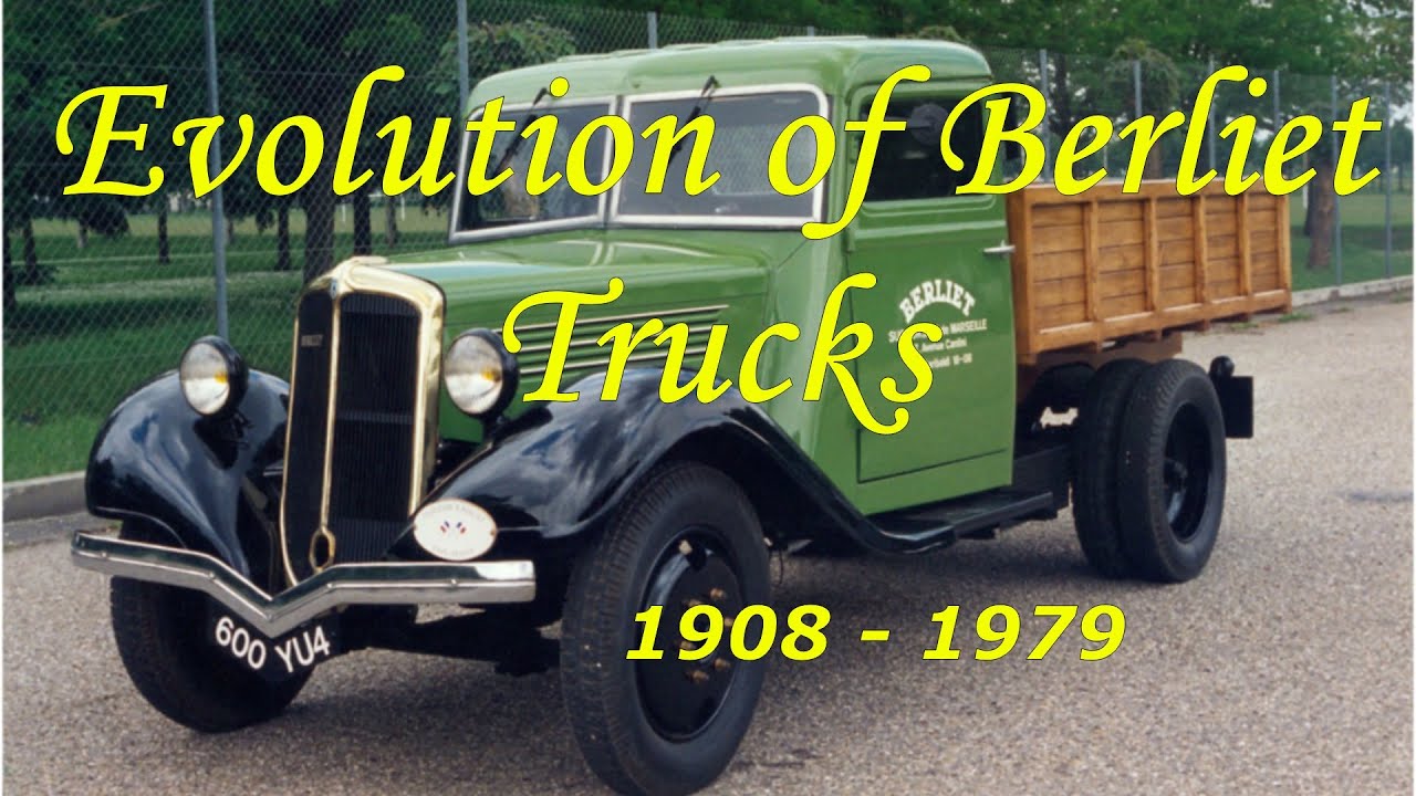 Evolution of Berliet Trucks 1908 - 1979 - YouTube