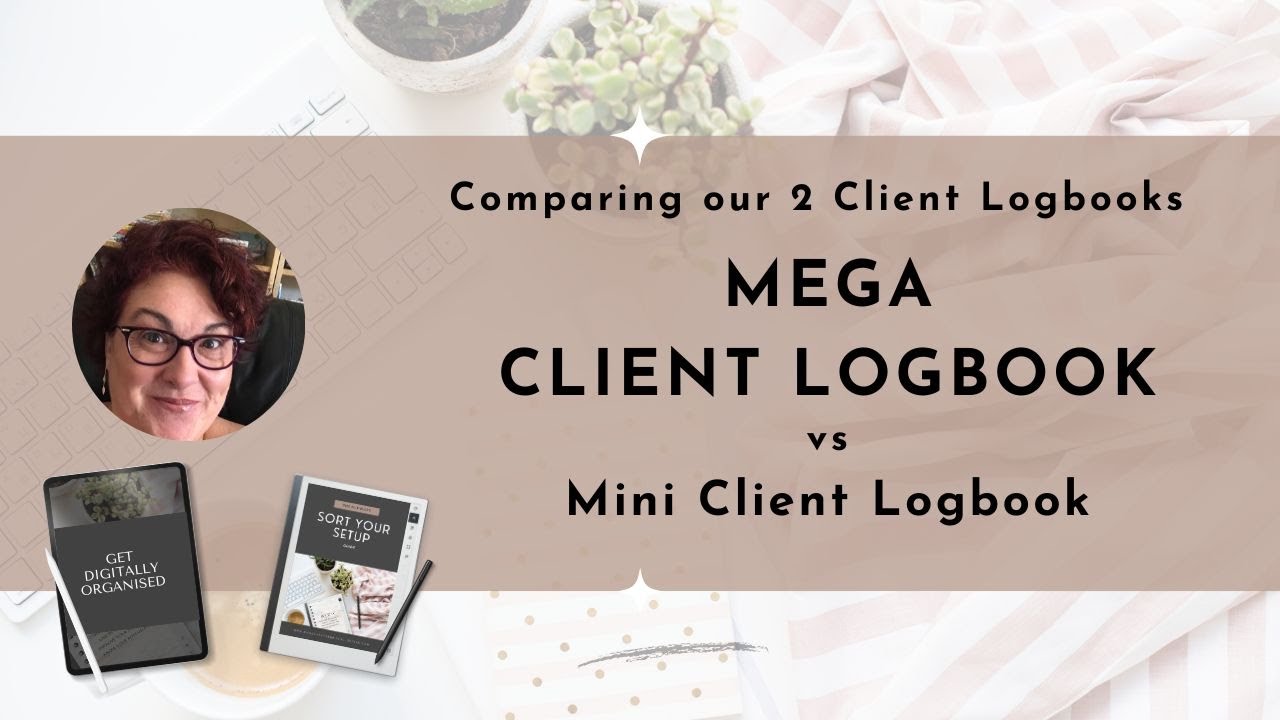 Mega Client LogBook vs Mini Client LogBook #etsyshop #digitalplanning # ...