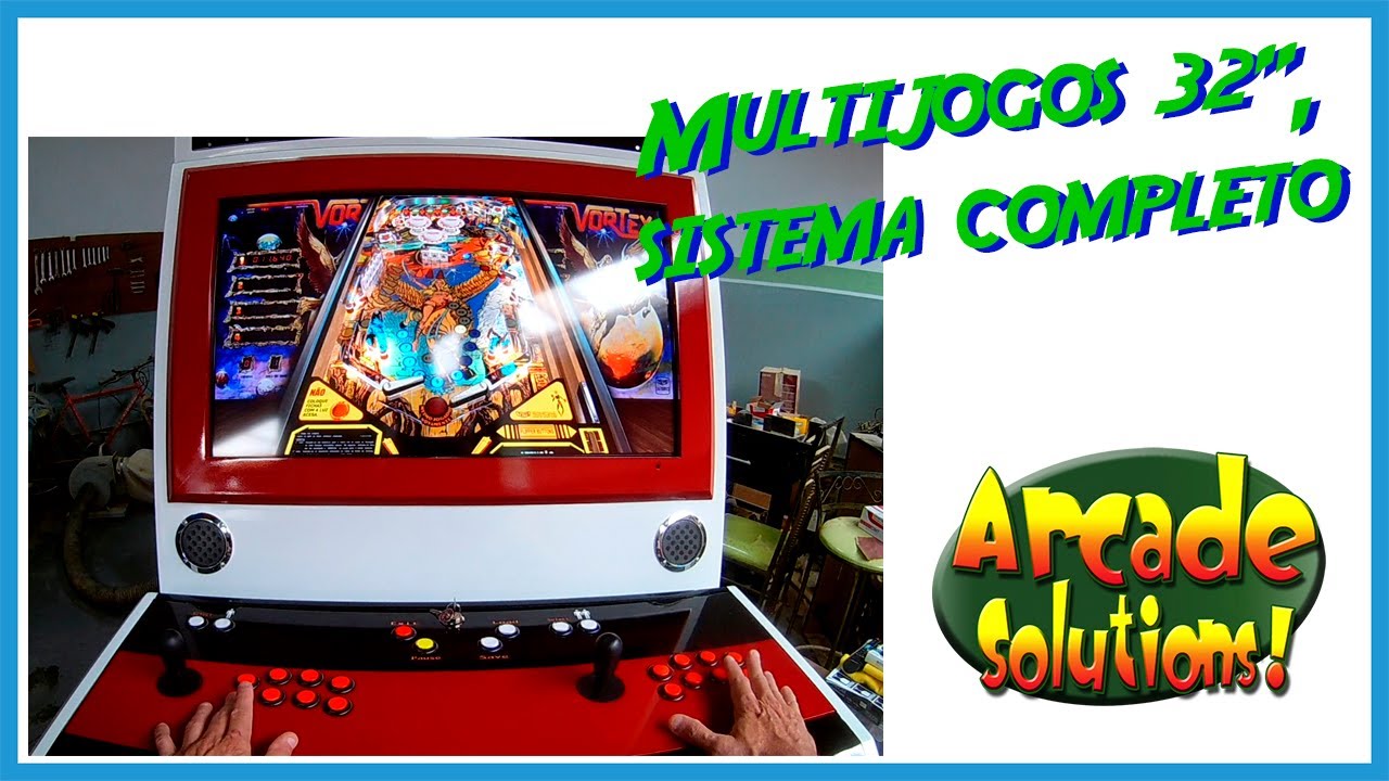 Multijogos Modelo Moderno 32", sistema completo - YouTube