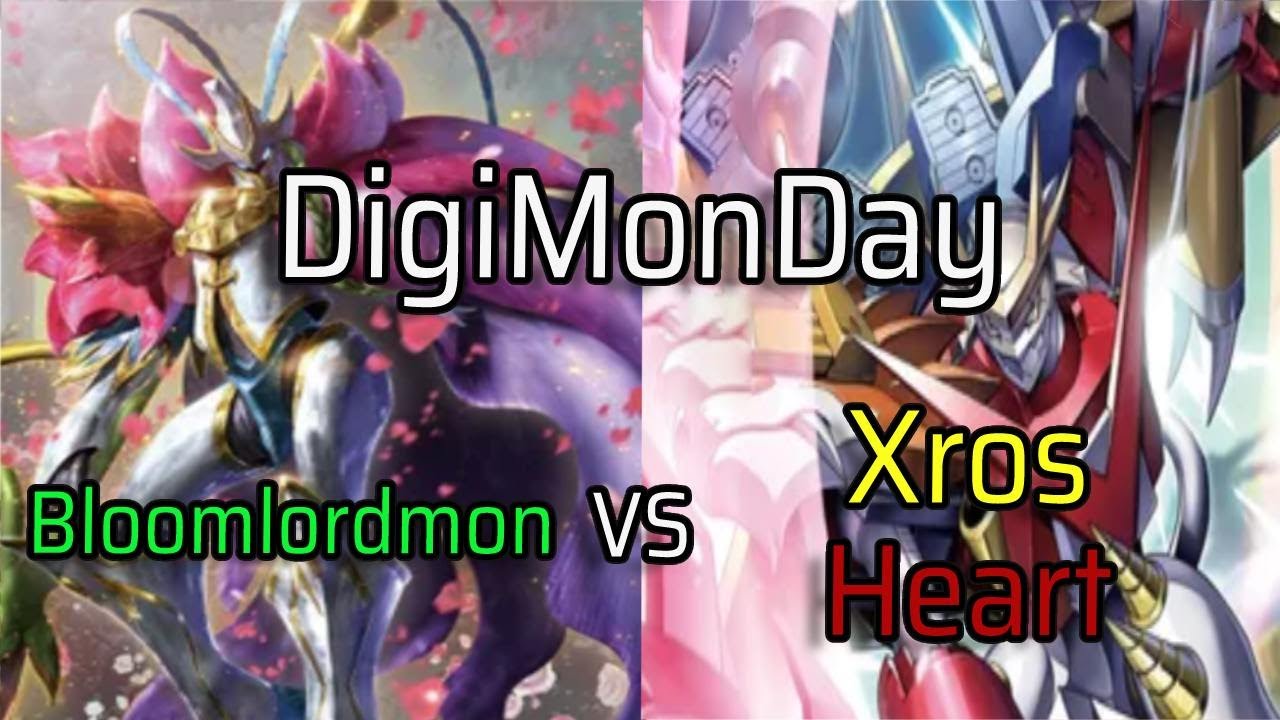 Digi MonDay BATTLE 3: BloomLordmon vs XrosHeart Digimon Card Game ...