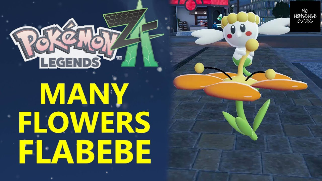 Pokemon Legends Z-A Many Flowers of Flabebe Locations - YouTube