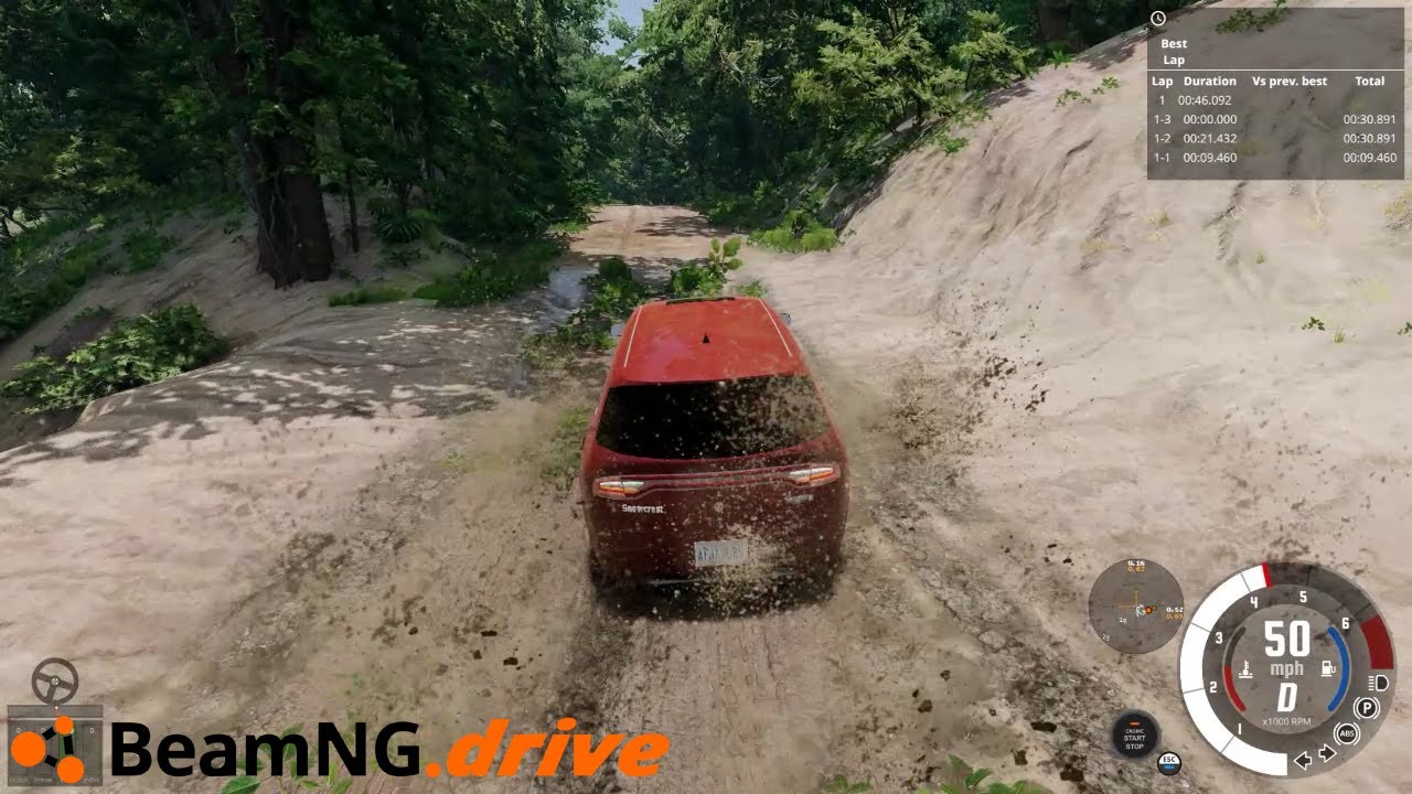 True All Terrain Vehicle (Time Trial: Island Dirt Loop - Jungle Rock Island) | BeamNG.drive on ...