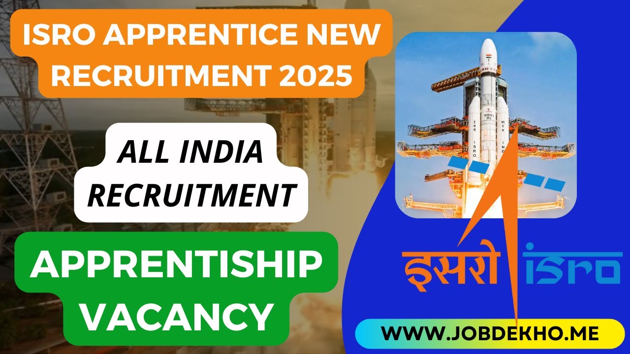 ISRO Apprentice New Recruitment 2025 Apply Now @jobdekhome @jobdekho123 ...