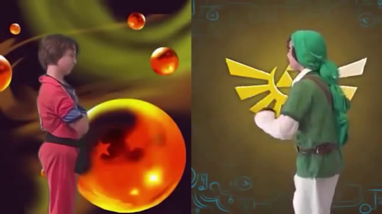 Epic fictional rap battles link vs goku kid vs screamo kid - YouTube