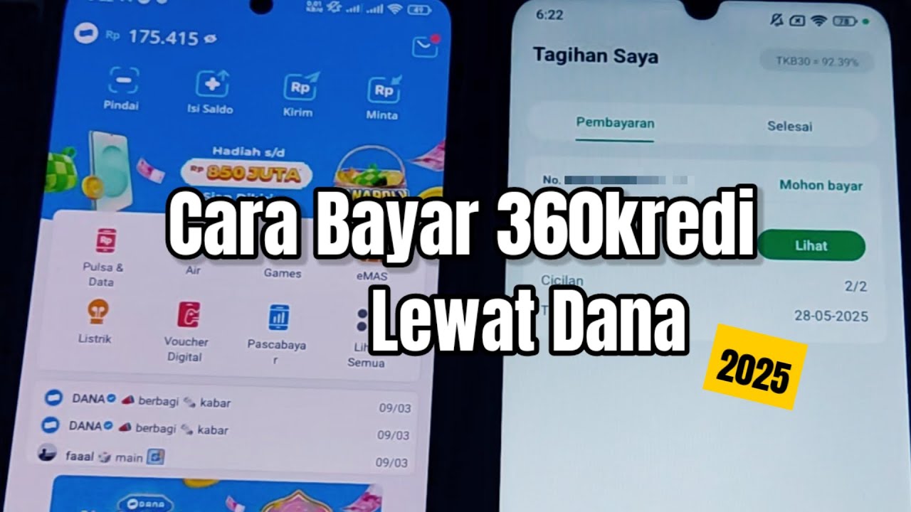 Cara Bayar 360kredi Lewat Dana - Bayar Pinjaman 360kredi terbaru - YouTube