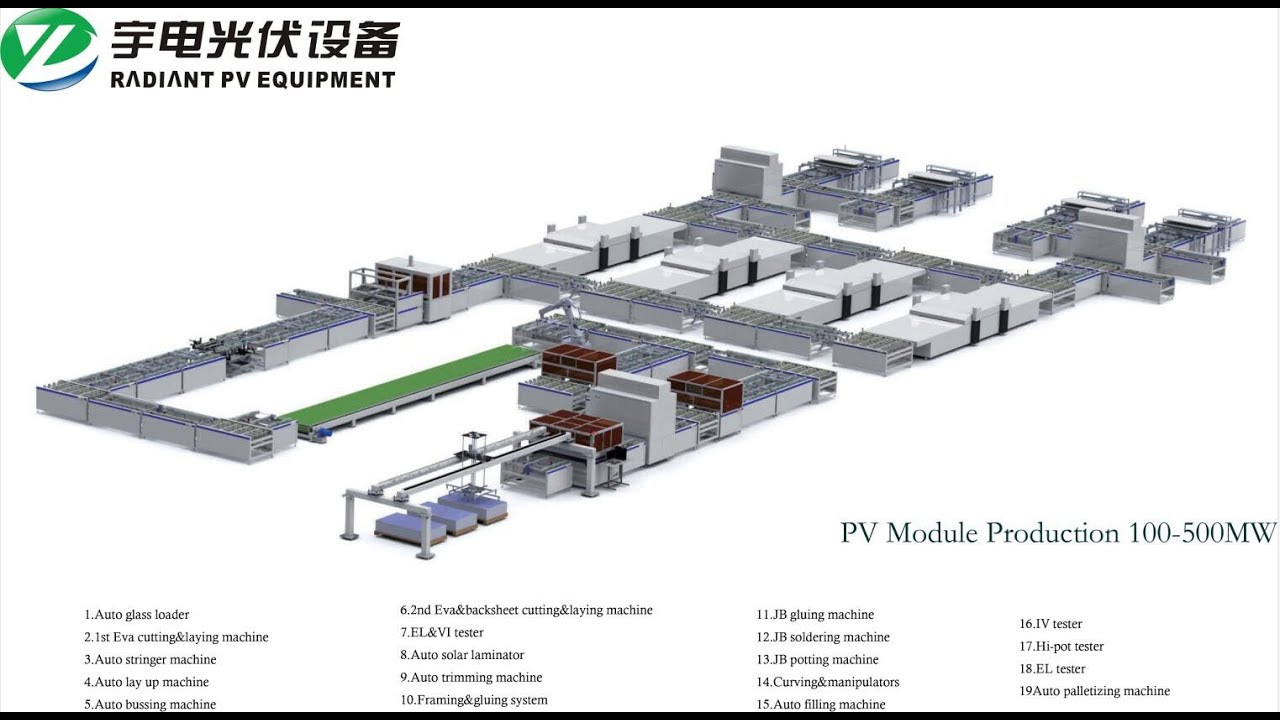 500MW MBB PV Module Production Line Bus bar from 9BB-13BB with 166 ...
