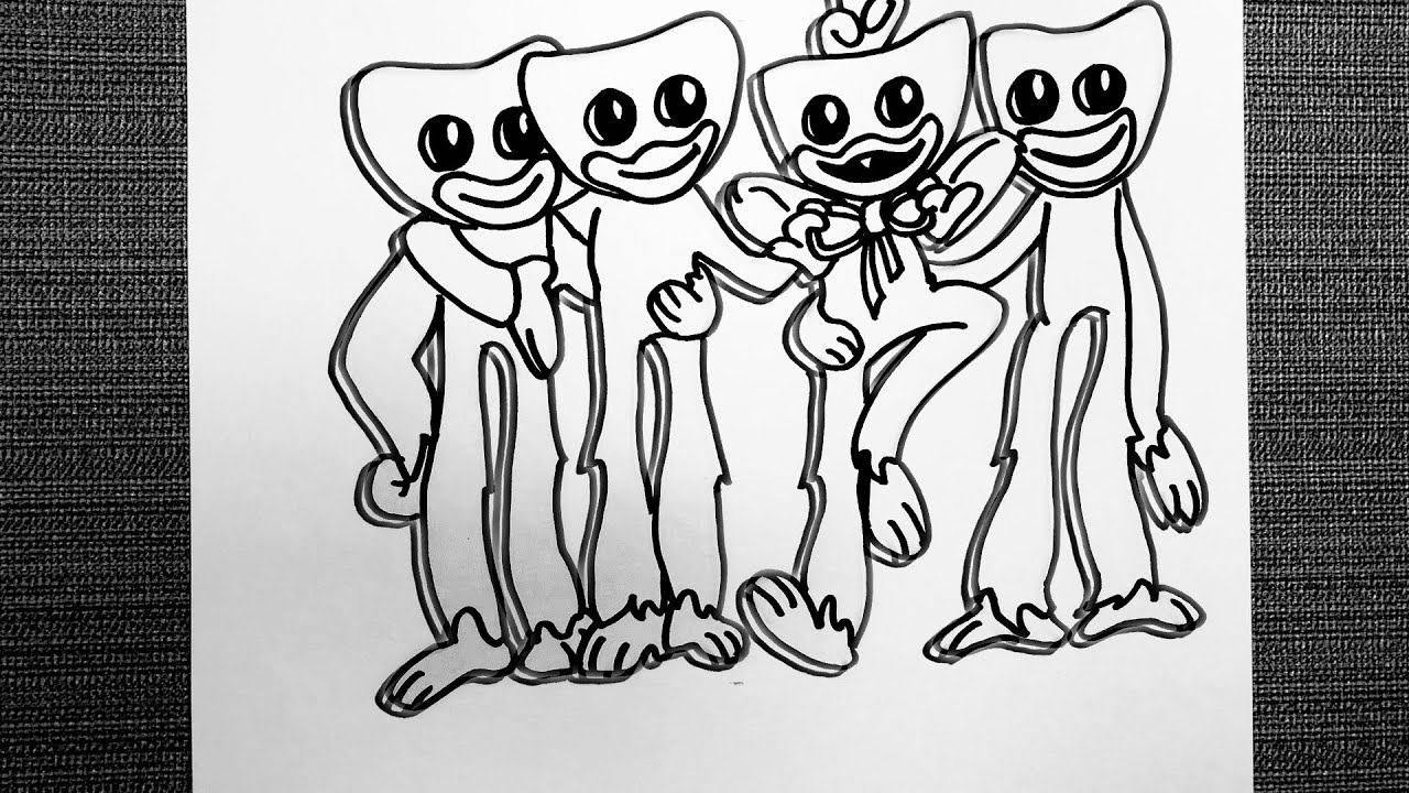 How to Draw Mini Huggies | Poppy Playtime 2 - YouTube