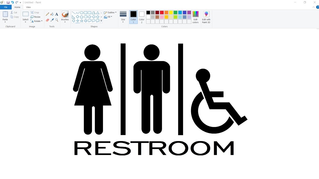 How to draw Logo in Ms Paint | Logo Drawing Tutorial in Ms Paint. - YouTube