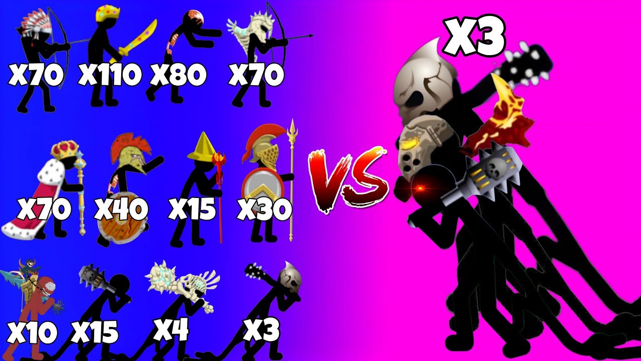All stick figures Vs final boss-gaint leader and Kai giant || stick war ...