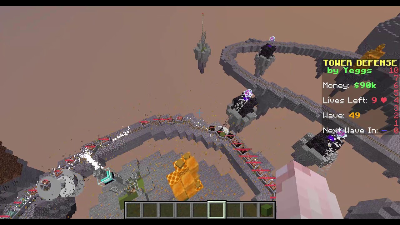 Minecraft yeggs tower defense easy mode complted!!!!!!!!!!!!! - YouTube