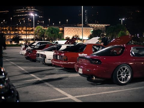 FD, FC RX7's Night Cruise in Houston - YouTube