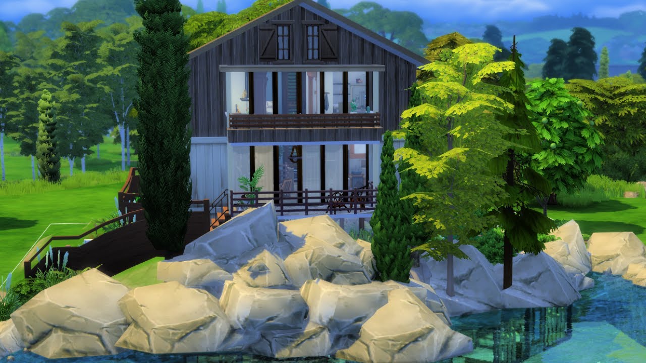 Lake House - Sims 4 Speedbuild . . . perhaps my most out there build in ...