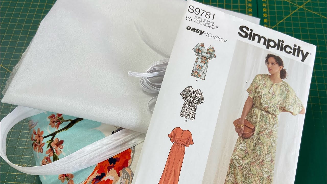 Sewing a dress simplicity S9781 - YouTube