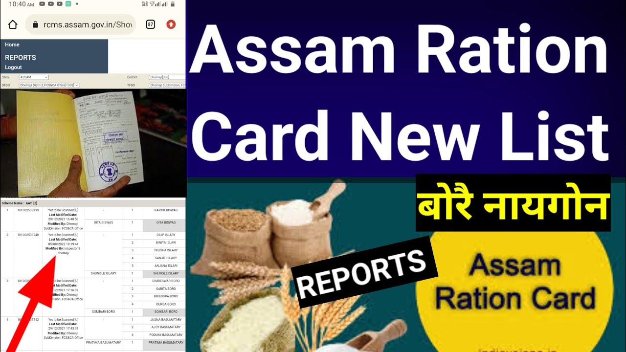 Assam Ration Card New List Check 2023-24 || How to check Ration Card ...