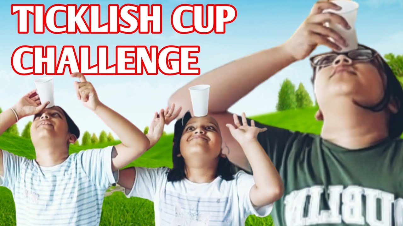 Funny ticklish cup challenge - who will win ( tickle challenge ) - YouTube