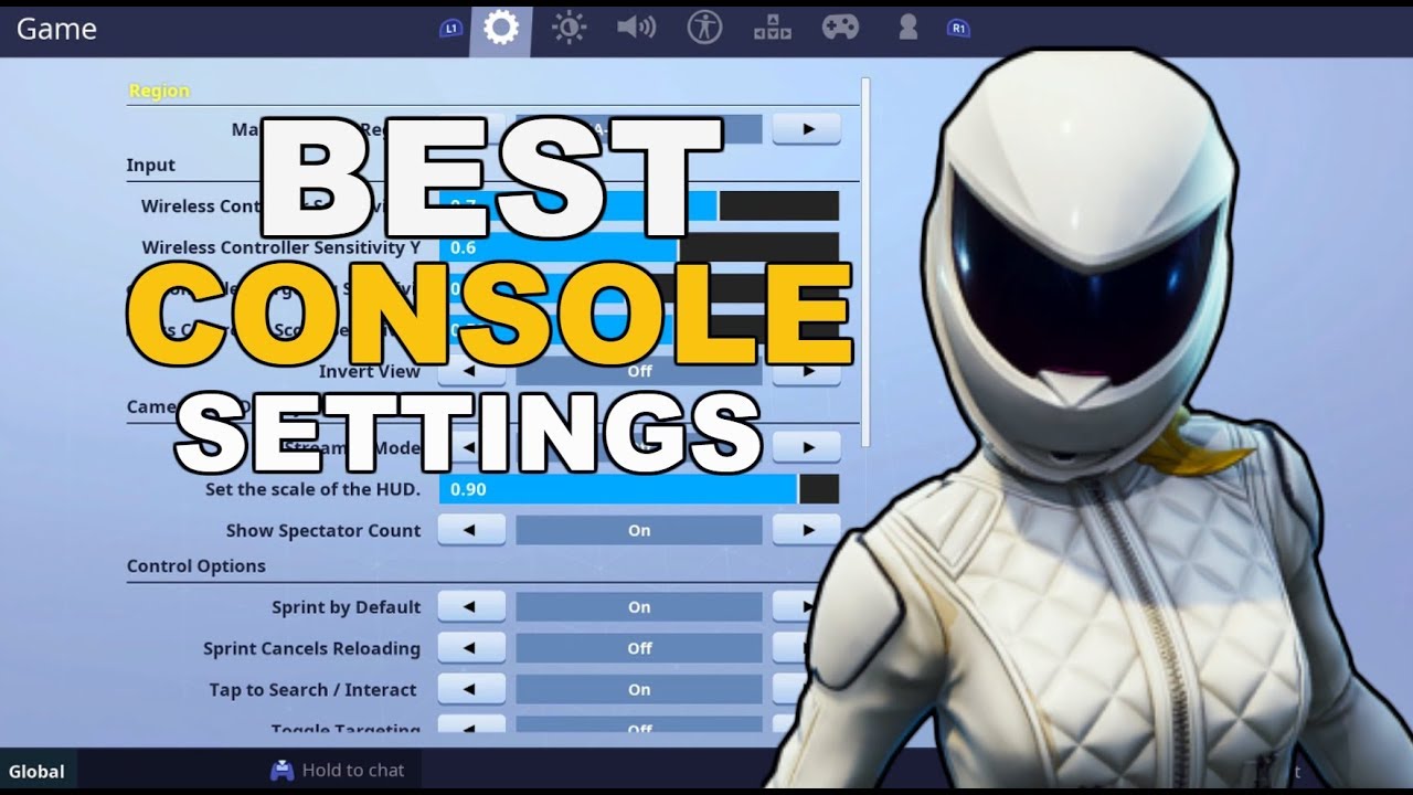 BEST CONSOLE SETTINGS FOR SEASON 5 | FORTNITE BATTLE ROYALE - YouTube