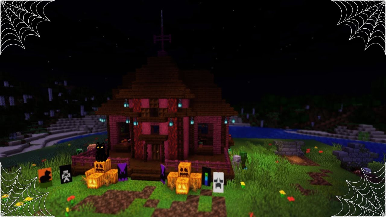 💀Minecraft Cozy Halloween Ambience 👻🎃 Scary Halloween Music & Spooky ...