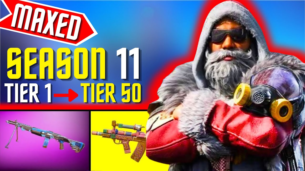 REVIEWING AND MAXING OUT THE NEW SEASON 11 BATTLE PASS || GROZA RANKED ...