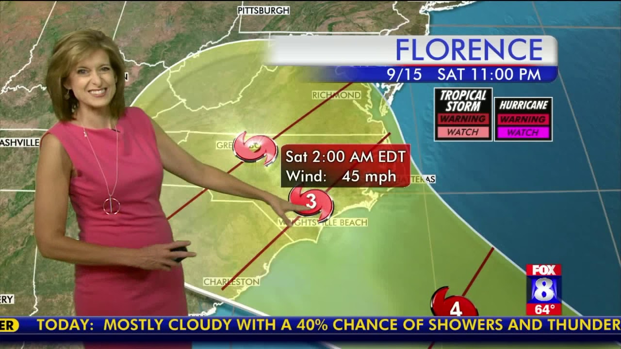 Emily Byrd has the latest on Hurricane Florence - YouTube