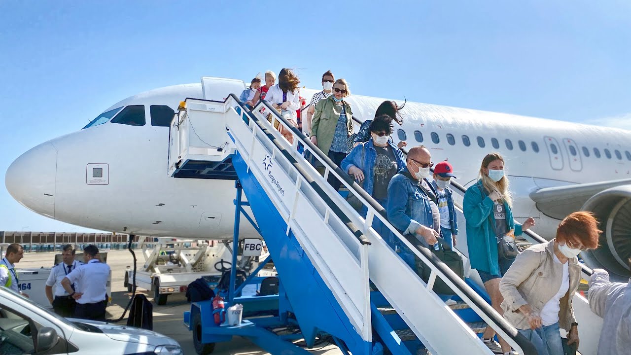 Welcoming First Bulgaria Air flight Moscow to Burgas Airport - YouTube
