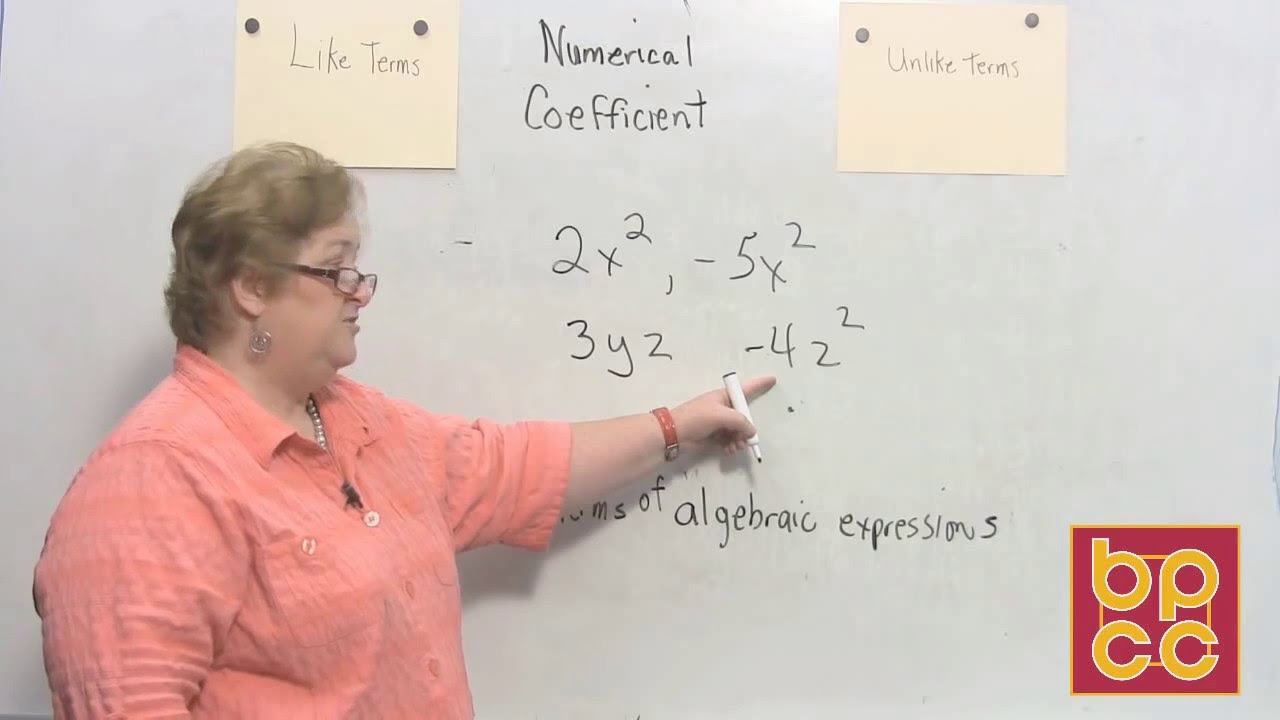 Math 098 Module 5.1 - Like Terms and Unlike Terms - YouTube
