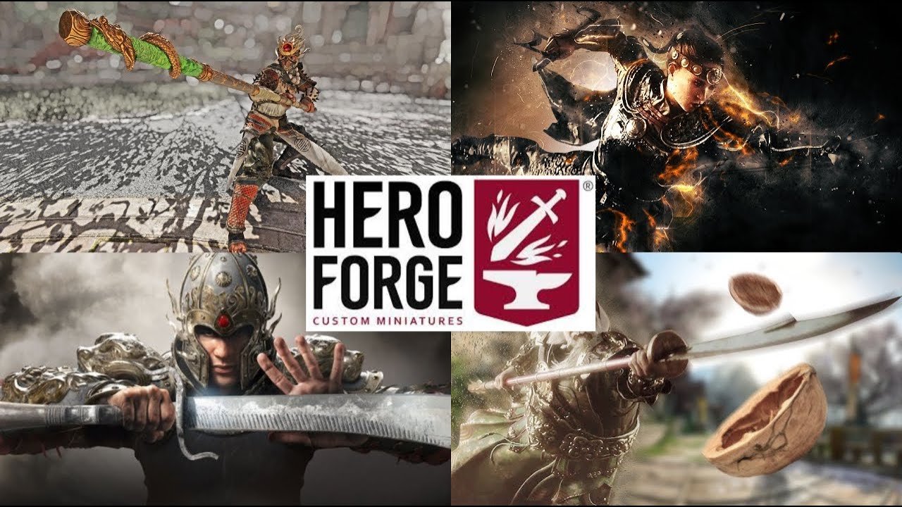 Hero Forge: Custom Miniatures from For Honor 4 (Tiandi-Nuxia-Jiang Jun ...