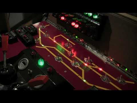 Red and Green LED Turnout Indicators on Track Diagram - YouTube