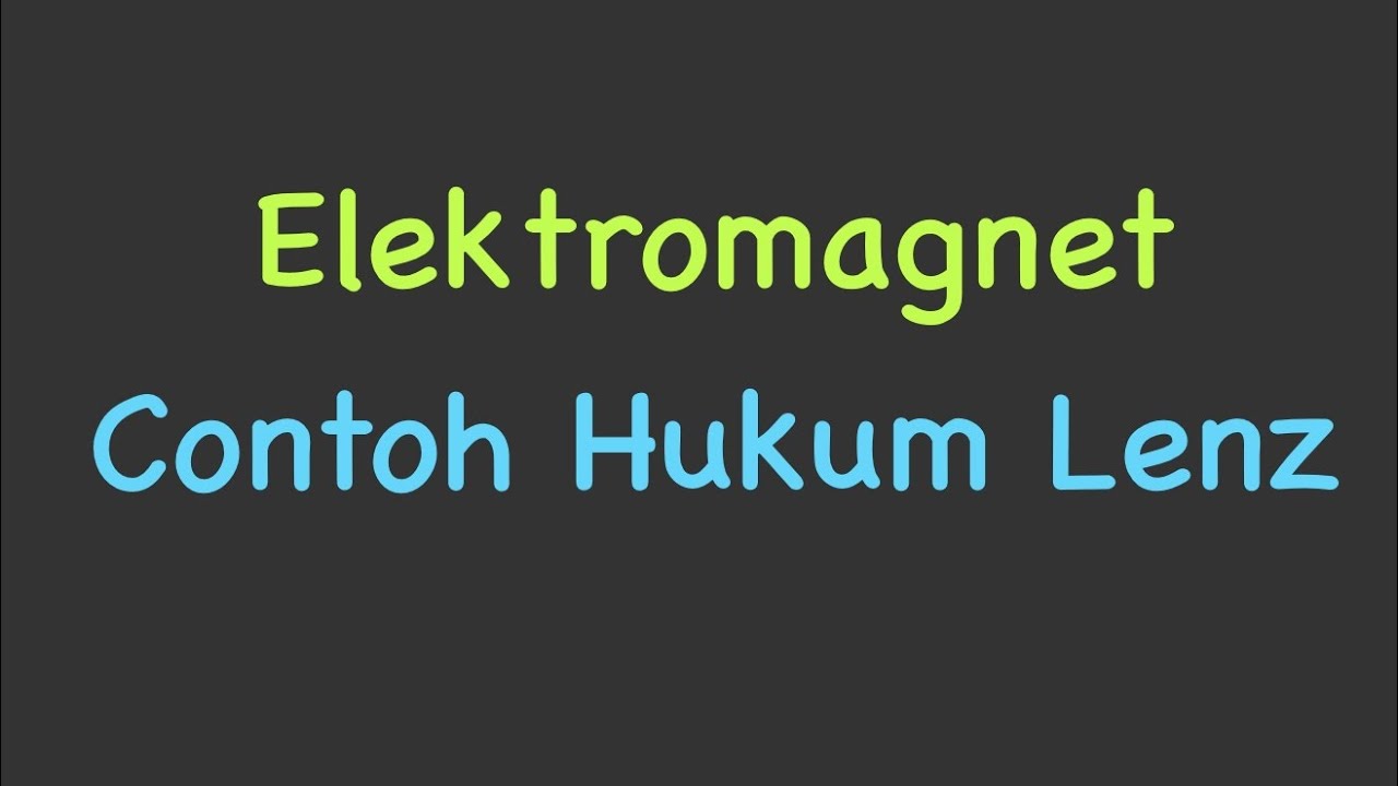 Elektromagnet: Contoh Hukum Lenz - YouTube
