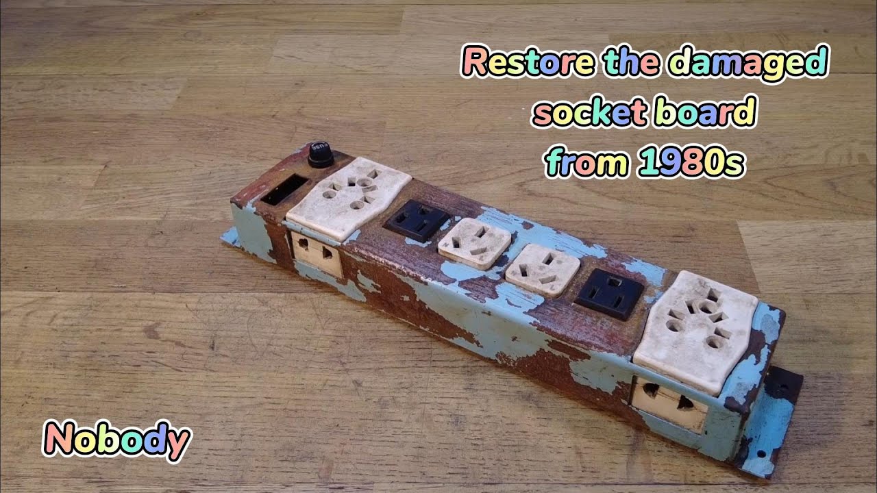 Restore the damaged socket board from 1980s - YouTube