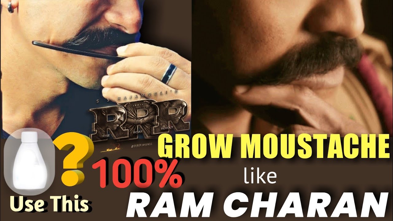 Use this to Grow Perfect Moustache like RAM CHARAN | #rrr #ramcharan ...