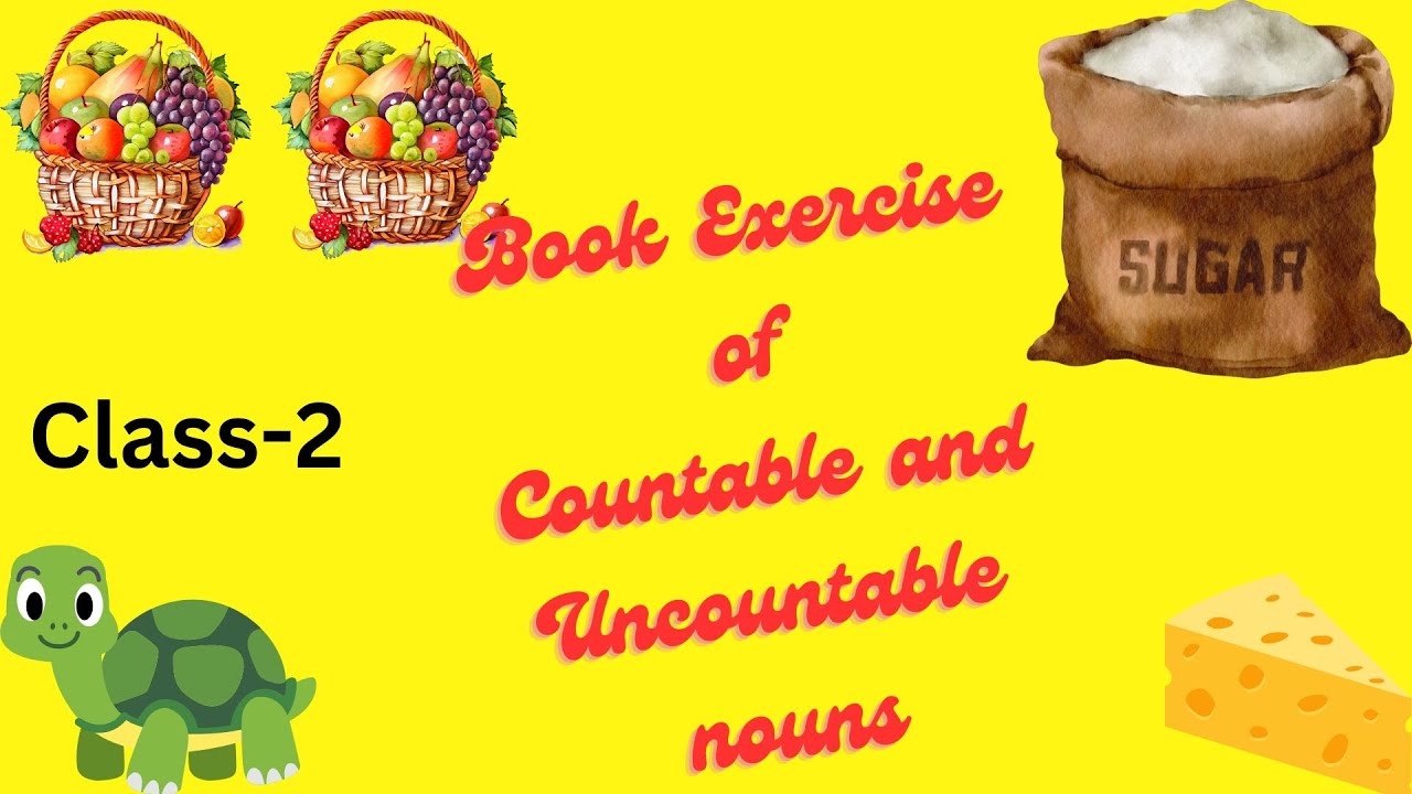 Book Exercise of Countable and Uncountable Nouns - YouTube