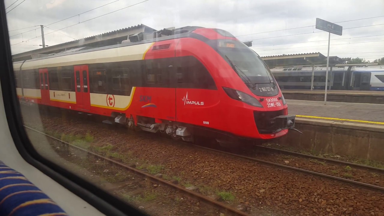 Przejazd: Newag 19WE-001 + Newag 19WE-004 SKM Warszawa Linia S1 - YouTube