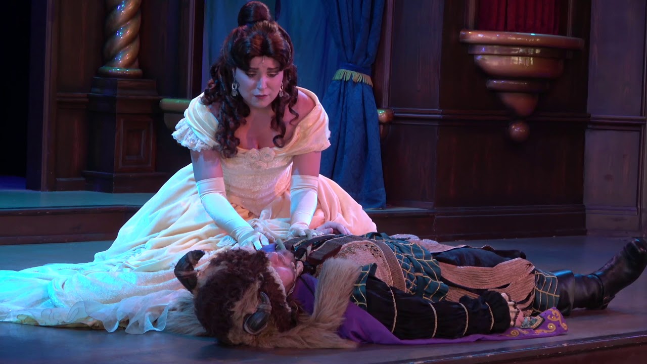 Beauty and the Beast. Dying scene. Disneyland - YouTube