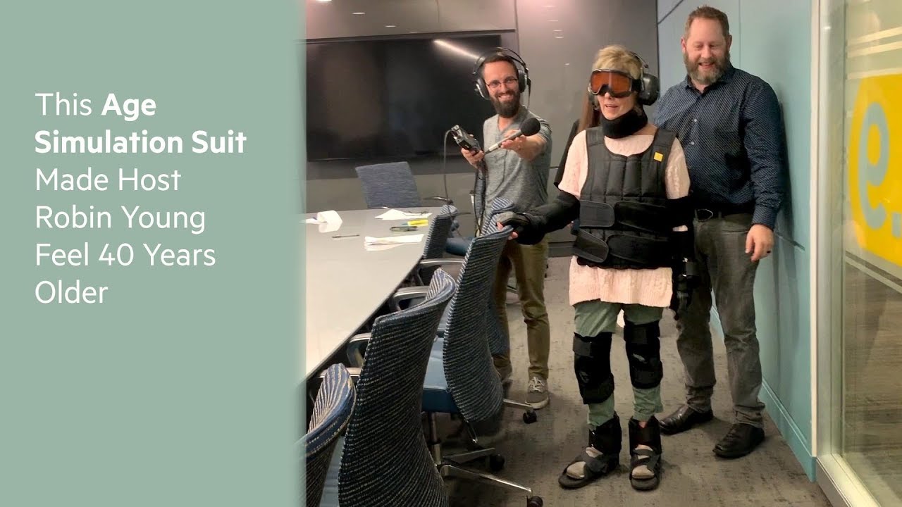 This Age Simulation Suit Made Host Robin Young Feel 40 Years Older ...