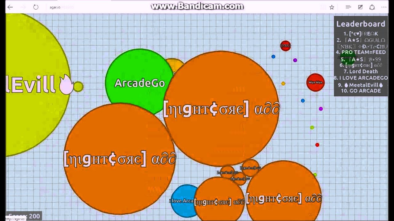 playing agar.io with ArcadeGo - YouTube