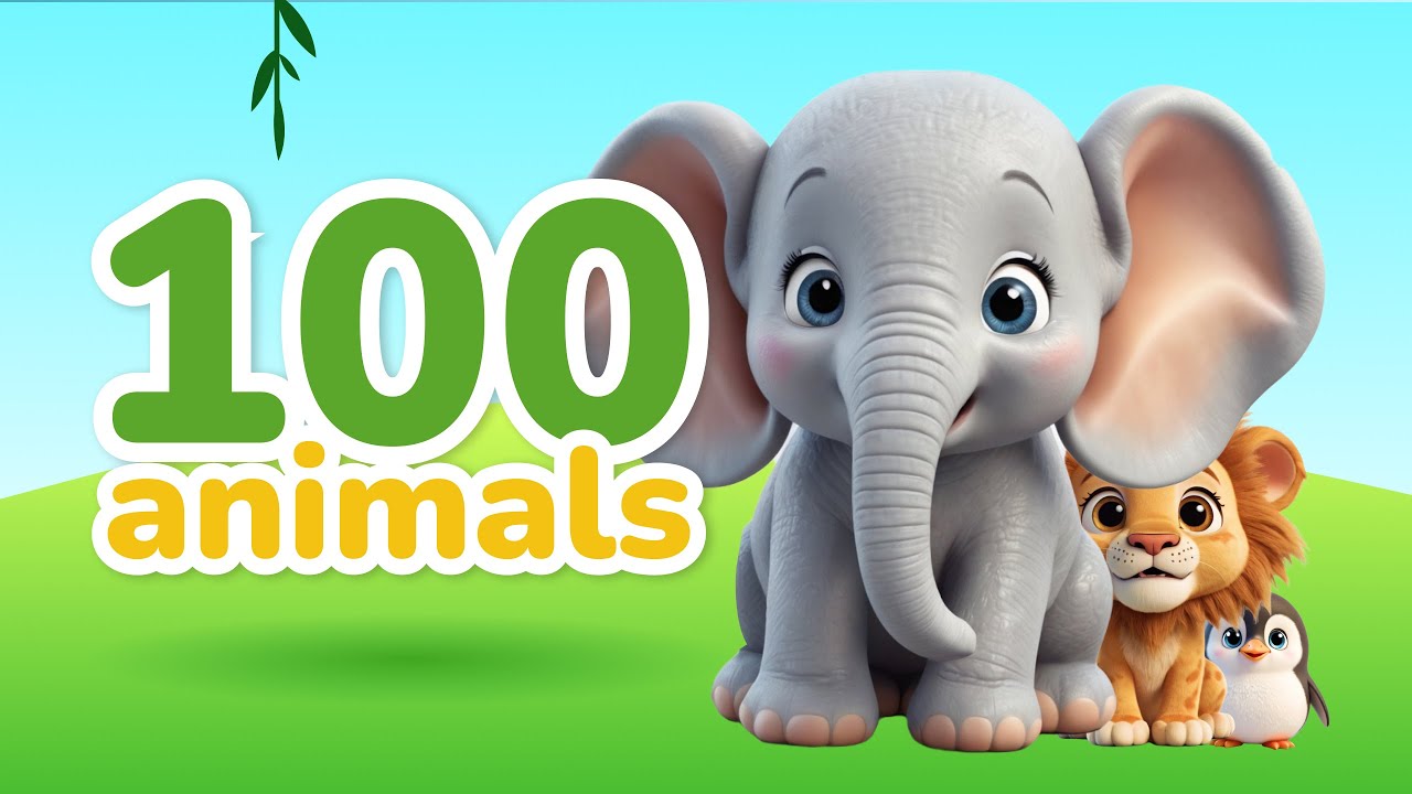 100 Animals For Kids | Learn Animals | BittyBeam For Kids - YouTube