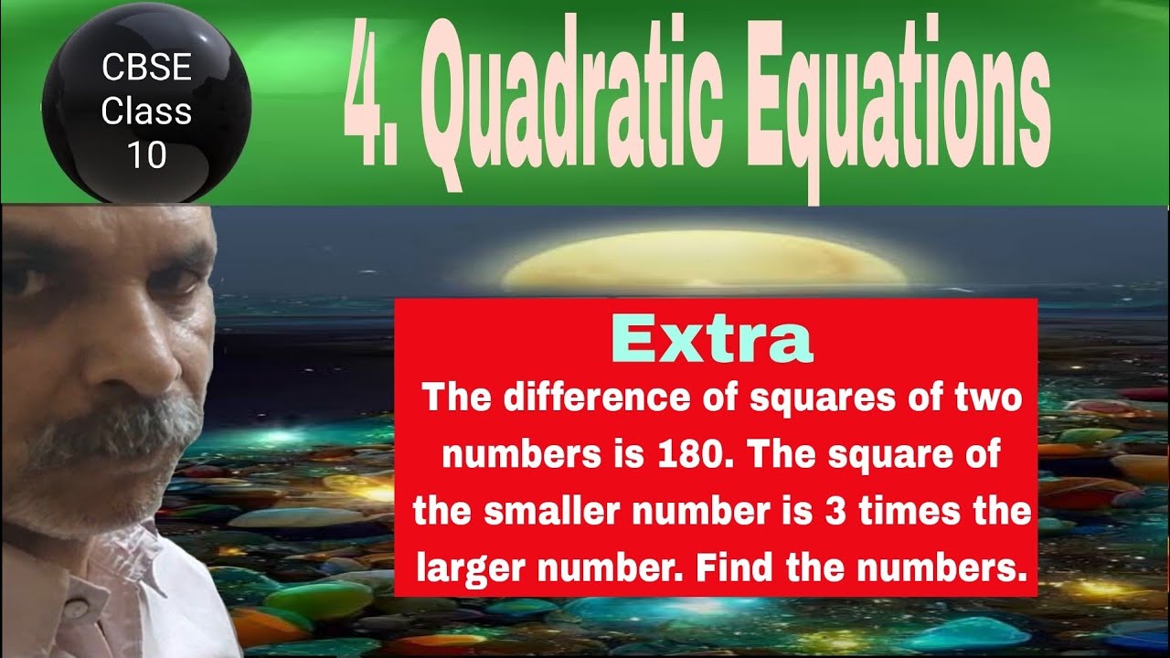 The difference of squares of two numbers is 180. The square of the ...