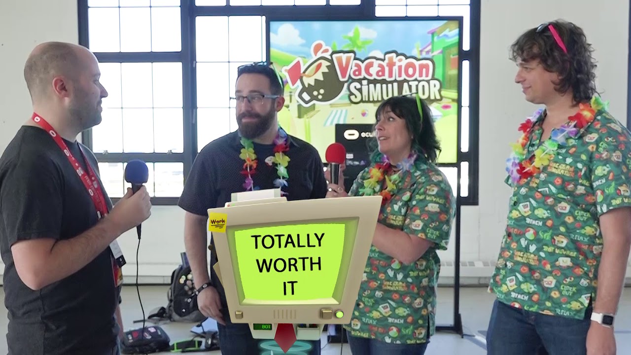 Job Simulator Creators Take you on a Vacation Simulator Tour - YouTube