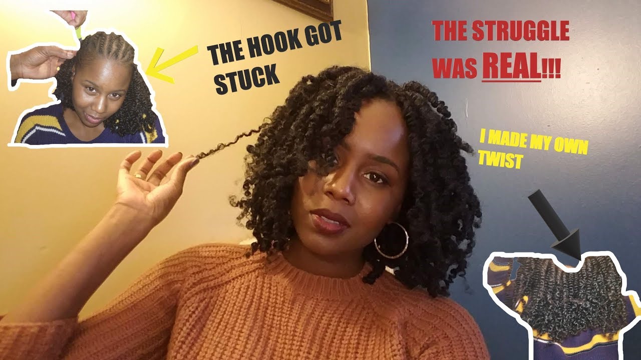 Crochet spring twist/ short passion twist - YouTube