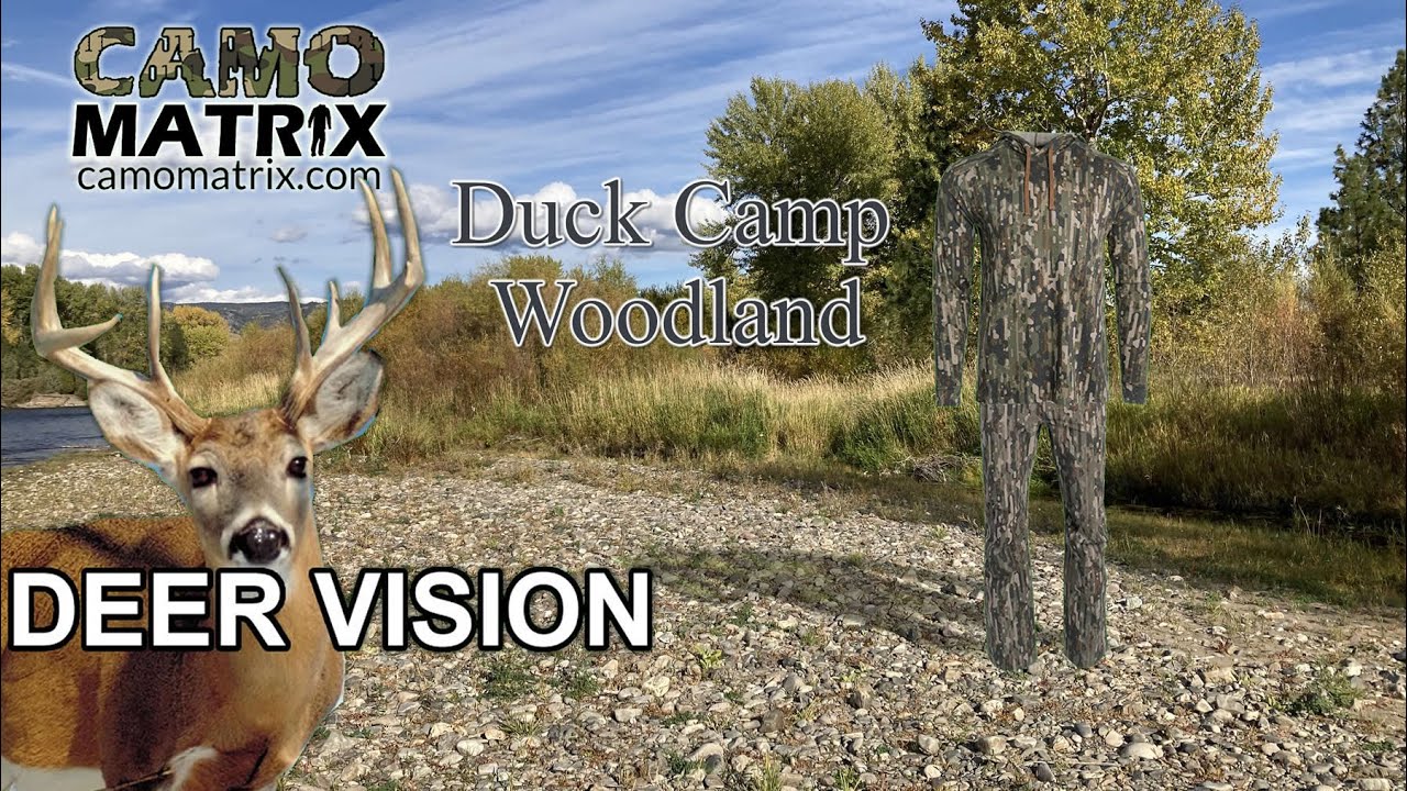 Duck Camp Co Woodland hunting camo in Human and Deer Vision on 14 ...