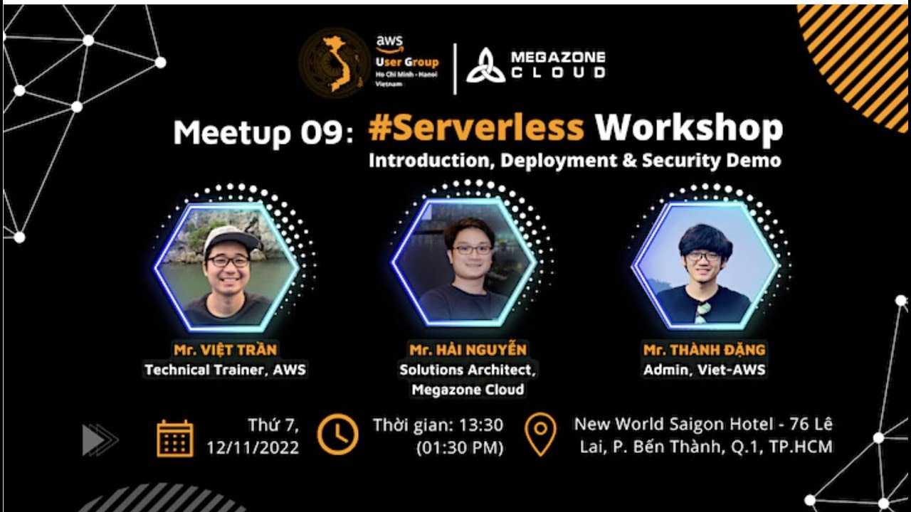 [Free] Mời Các Bạn Đăng Ký Tham Dự Sự Kiện Develop & Secure Serverless App on AWS Miễn Phí - YouTube