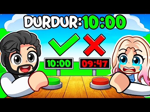 TAM ZAMANINDA Durdur! 😮 Kaybeden Belli ⏱️ Roblox Stop Timer