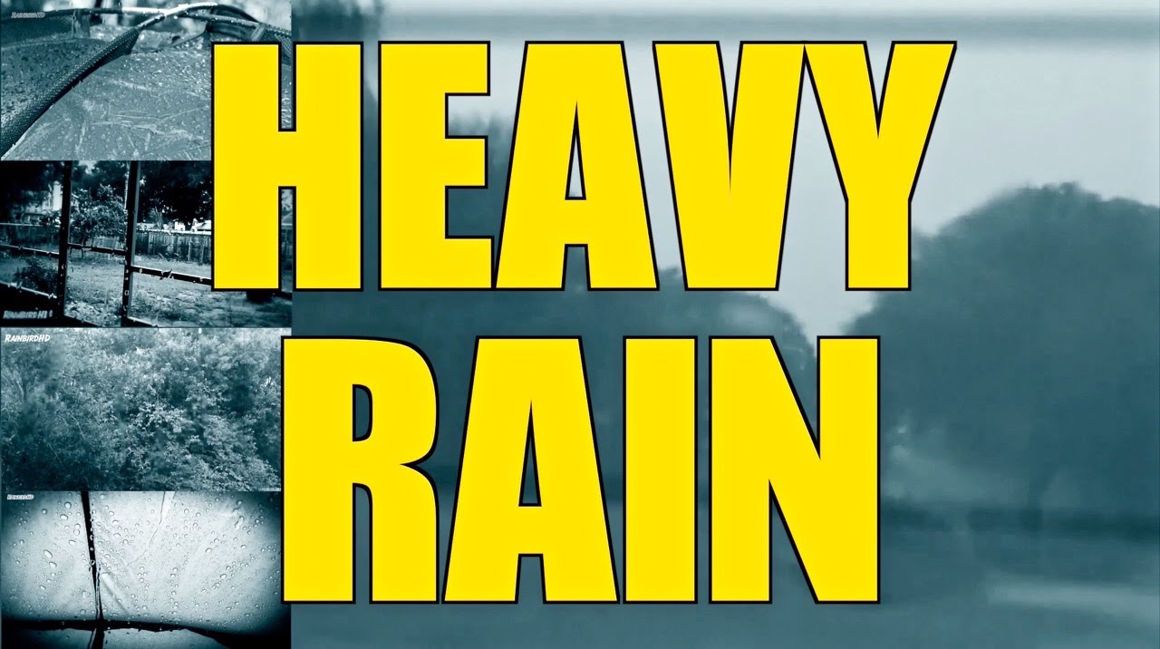 Heavy Pouring Rain and Thunder | 10 Hours | "Rain" "Rain Sounds" "Sleep ...