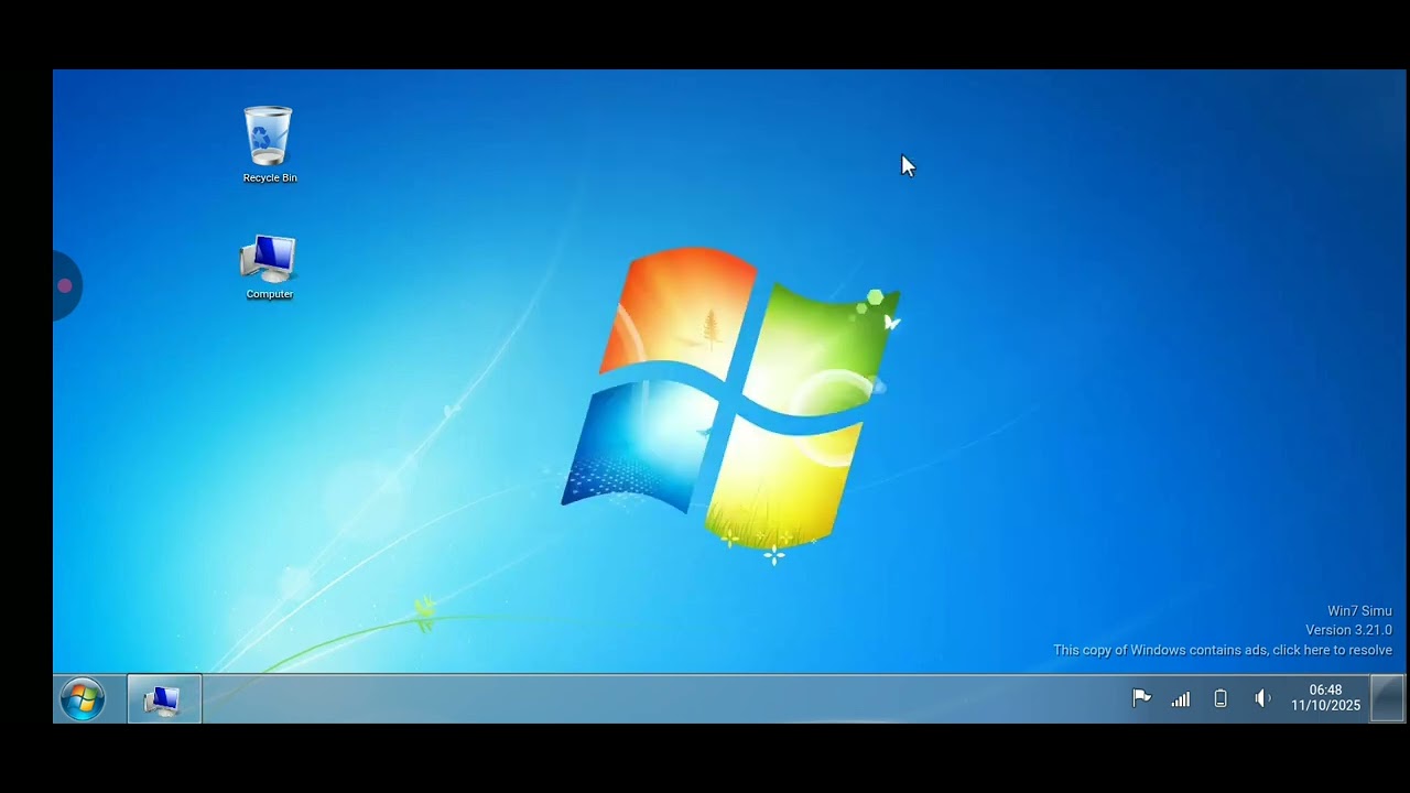 Windows 7 simulator is the best - YouTube