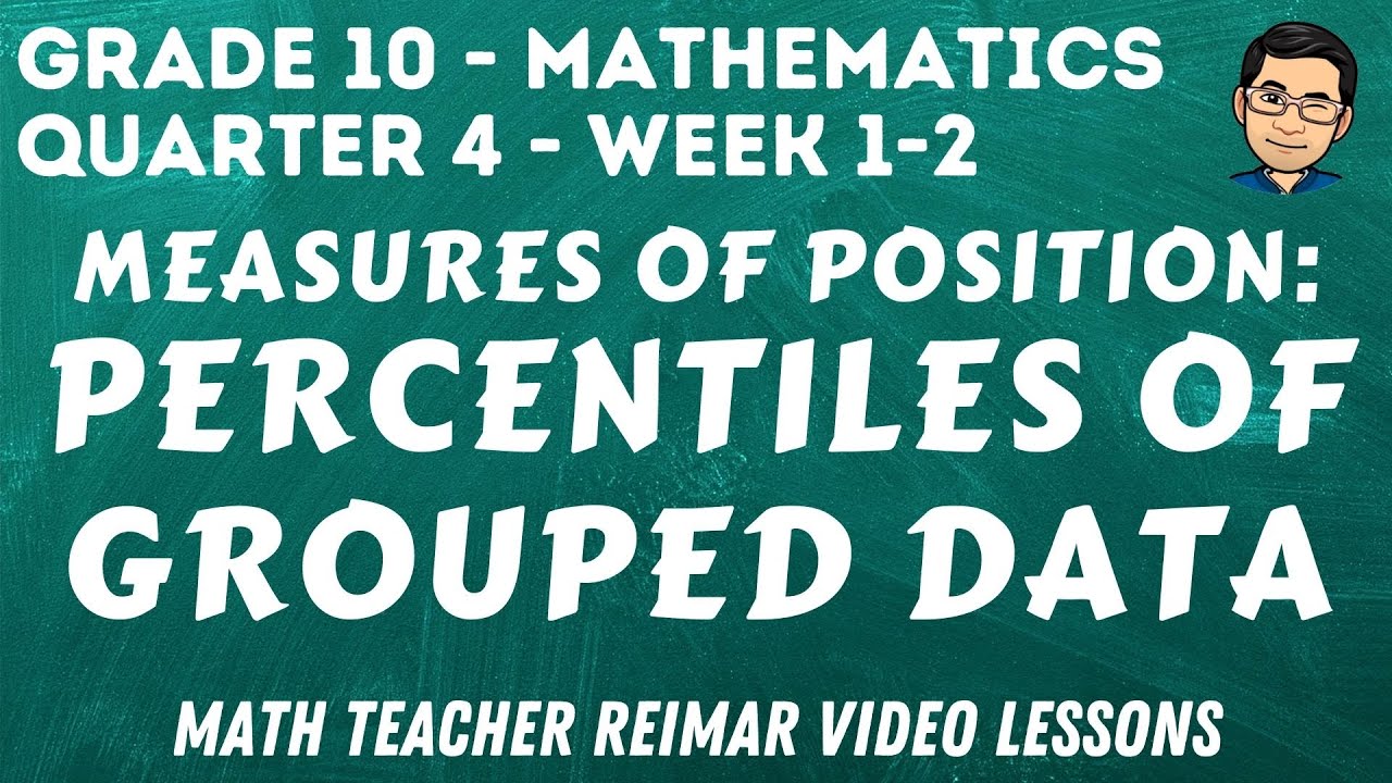 PERCENTILES FOR GROUPED DATA | MEASURES OF POSITION | MATH 10 - QUARTER ...