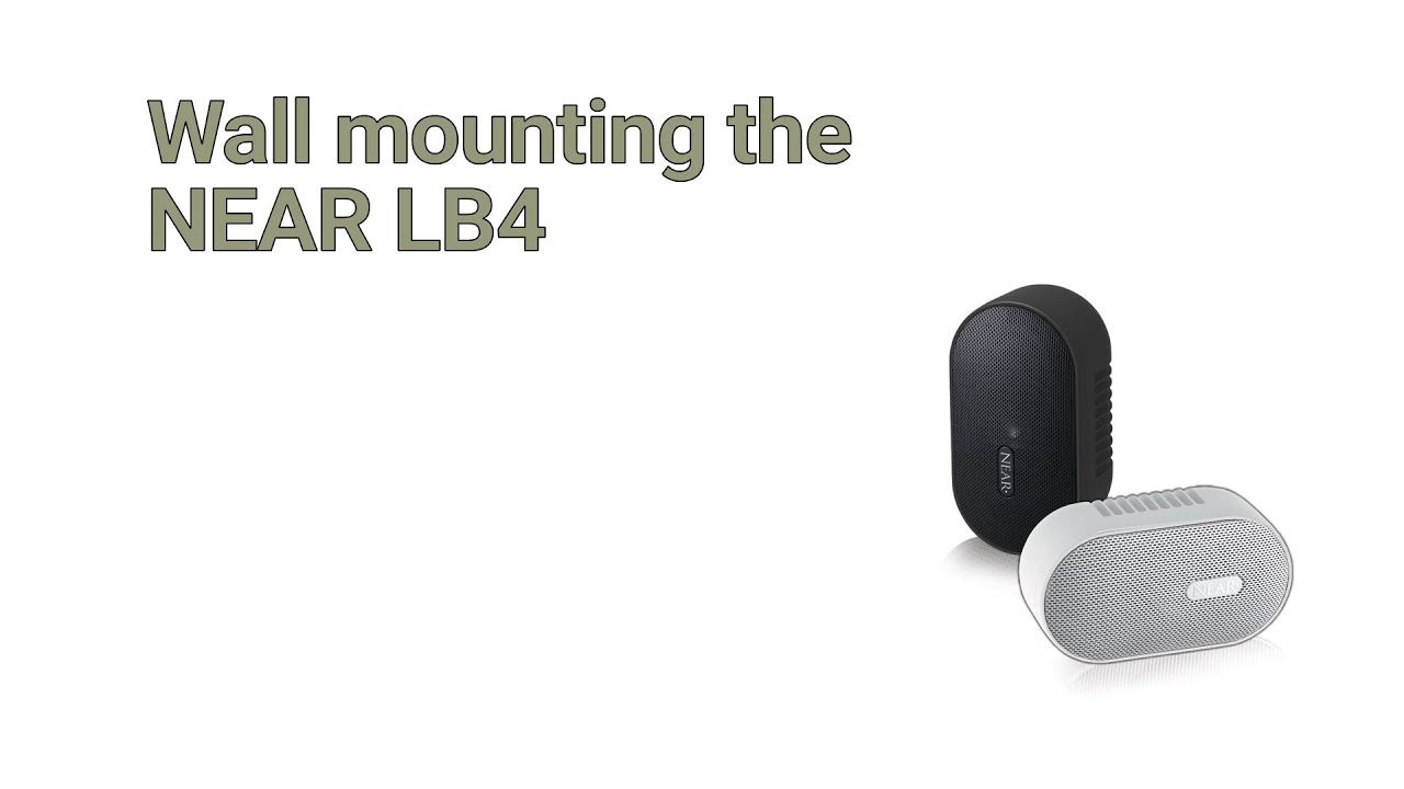 Mounting the NEAR LB4 outdoor loudspeaker - YouTube