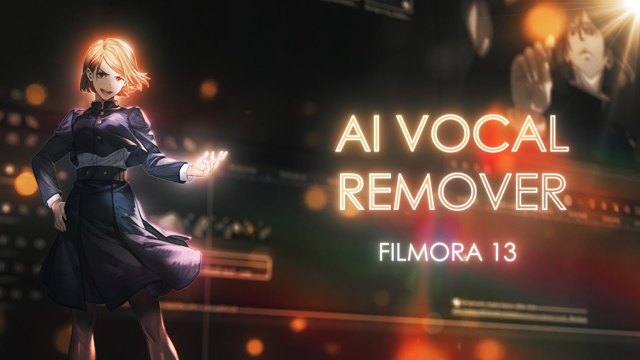 AI Vocal Remover Tutorial for AMV EDITS | Filmora 13 - YouTube
