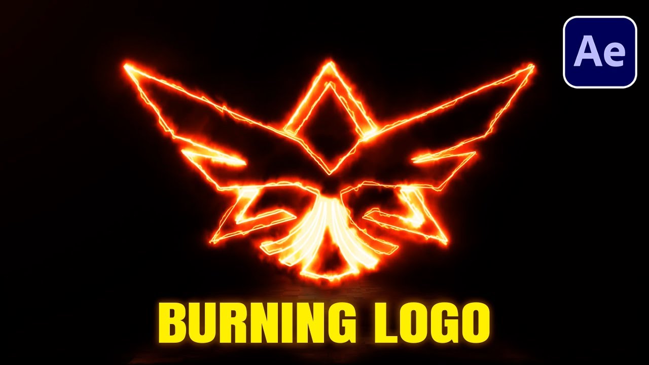How to create Burning (Fire) Logo Animation Tutorial in After Effects ...
