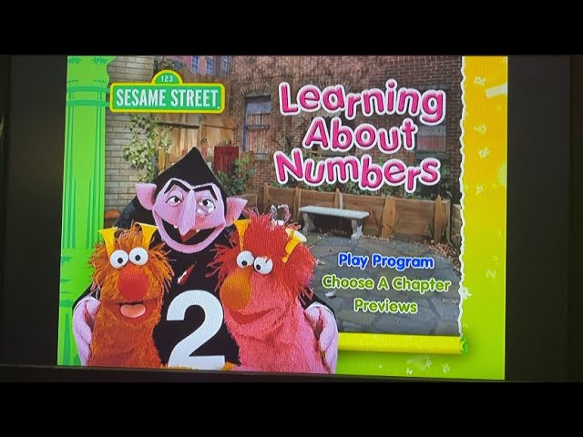 Sesame Street Learning About Numbers Dvd